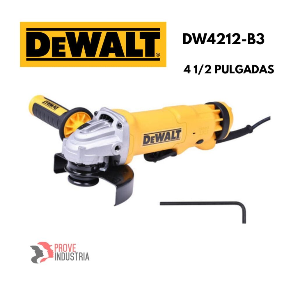 DWE4212-B3 Esmeriladora Angular de 4-1/2″ (115mm) – 5″ (125mm) 1200W ...